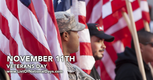 VETERANS DAY - November 11th - List Of National Days
