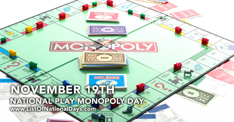 NATIONAL PLAY MONOPOLY DAY