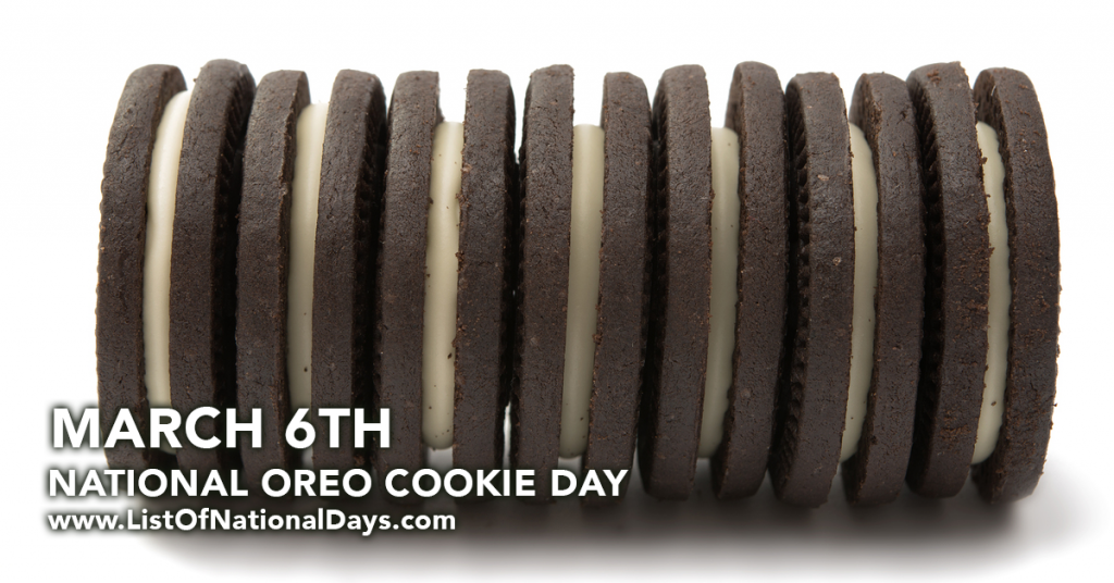 NATIONAL OREO COOKIE DAY - List Of National Days