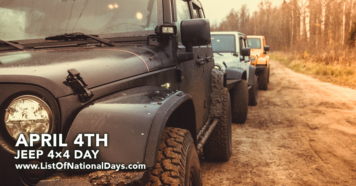 Jeep 4×4 Day - List of National Days