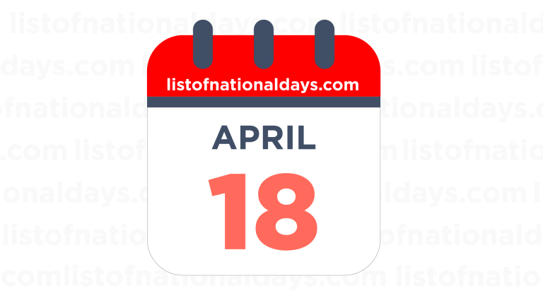 APRIL 18TH: National Holidays, Observances & Famous Birthdays