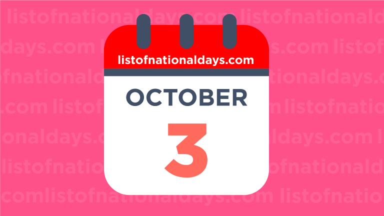 OCTOBER 3RD - List Of National Days