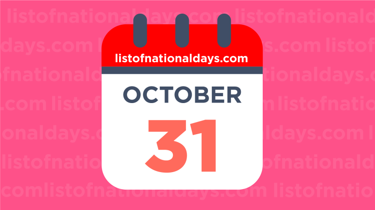 OCTOBER 31st - List Of National Days