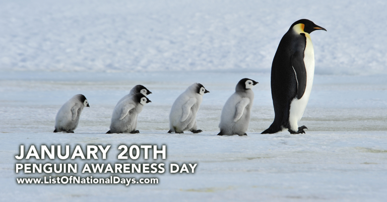 PENGUIN AWARENESS DAY - List Of National Days
