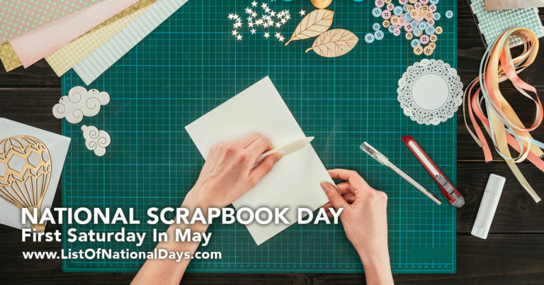 NATIONAL SCRAPBOOK DAY - List Of National Days