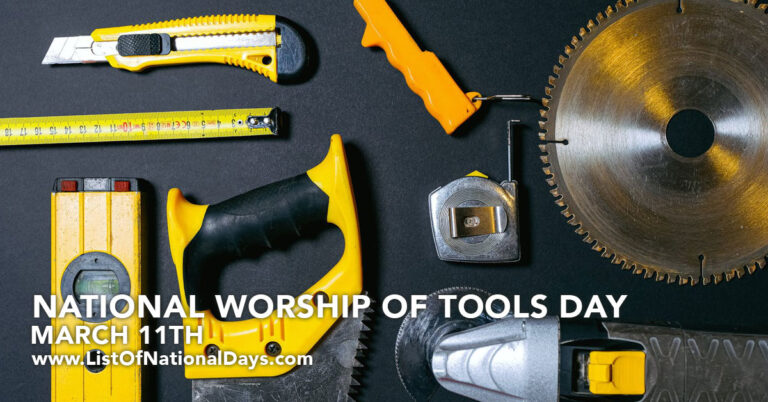 0311-NATIONAL-WORSHIP-OF-TOOLS-DAY - List Of National Days