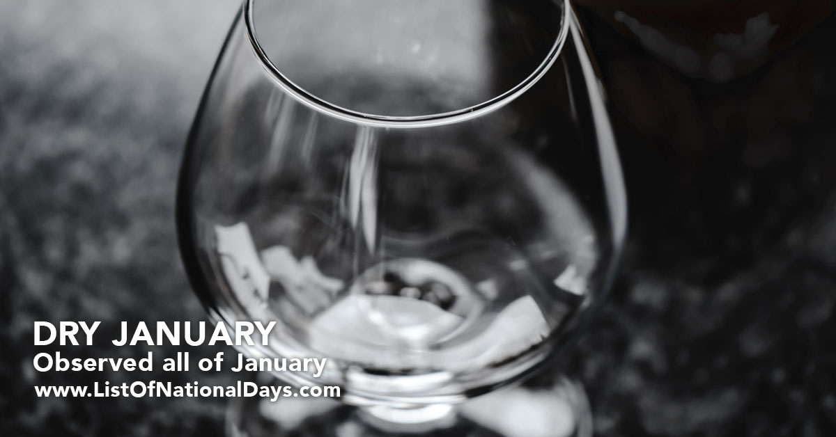 Dry January - List Of National Days