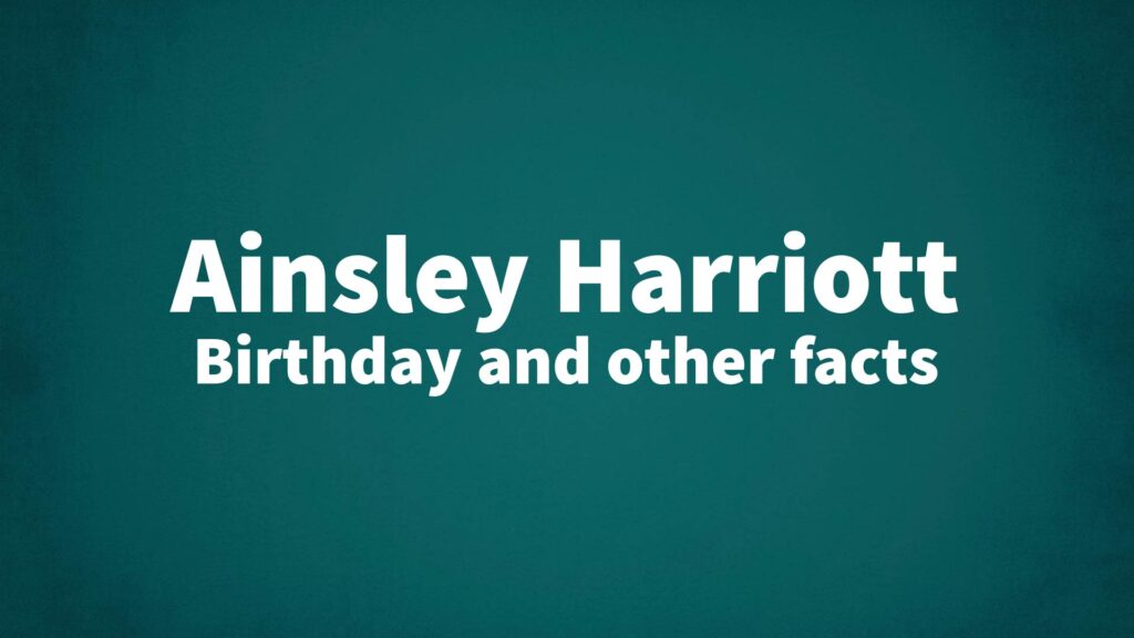 Ainsley-Harriott - List Of National Days