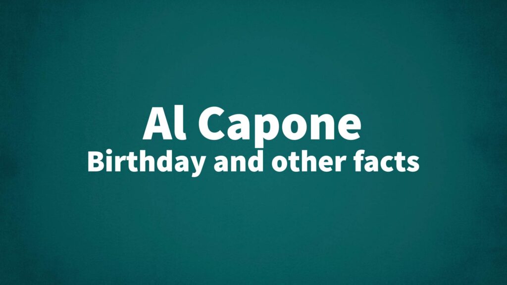 Al-Capone - List Of National Days