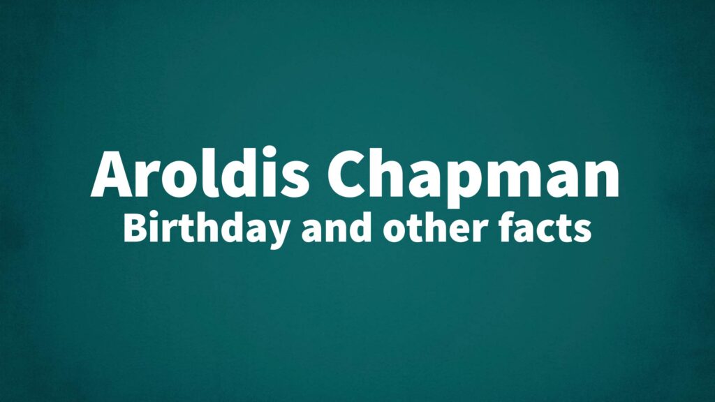 Aroldis-Chapman - List Of National Days