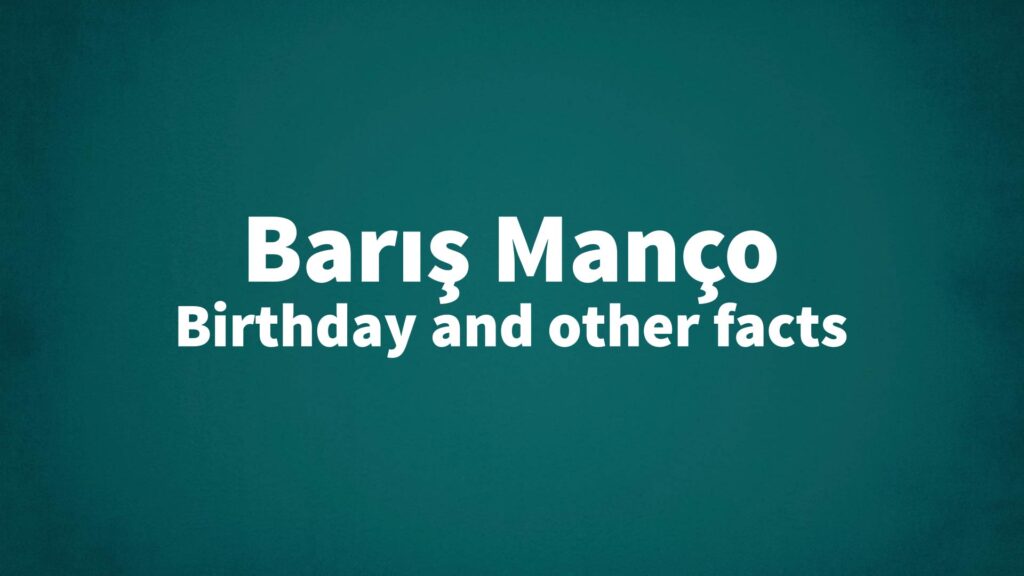 Barış-Manço - List Of National Days