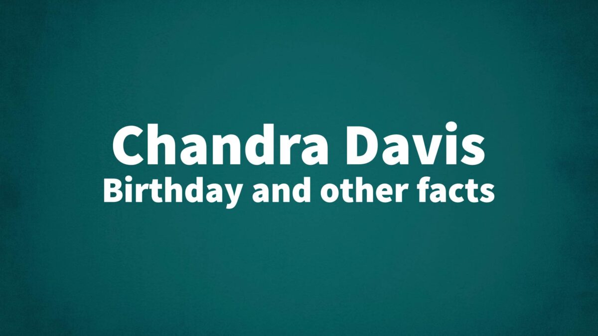 Chandra-Davis - List Of National Days