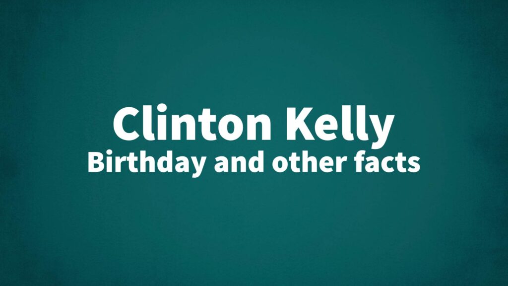 Clinton-Kelly - List Of National Days