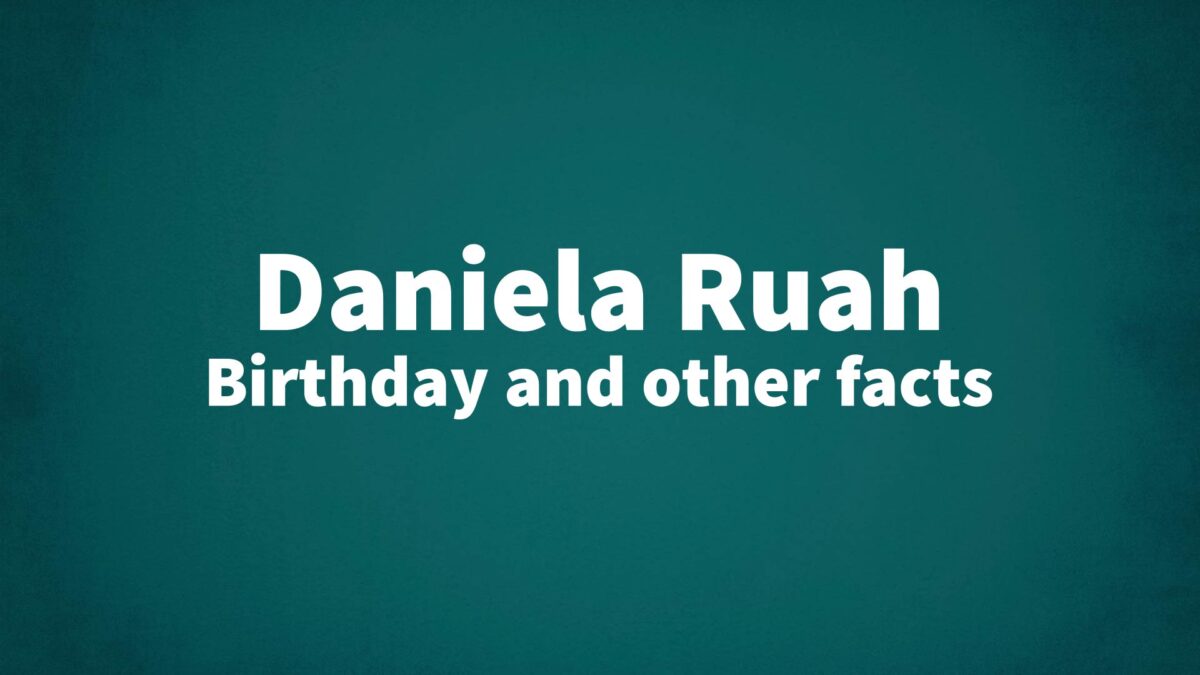 Daniela-Ruah - List Of National Days