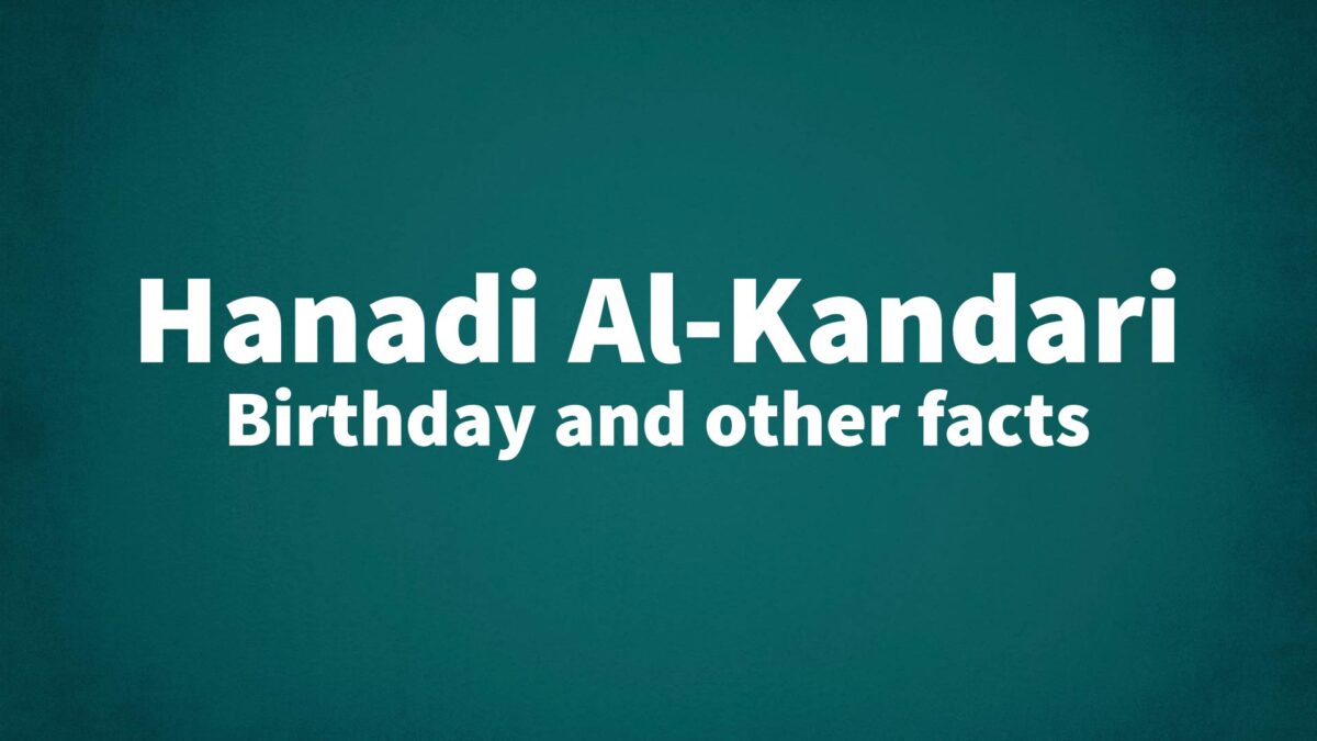 Hanadi-Al-Kandari - List Of National Days