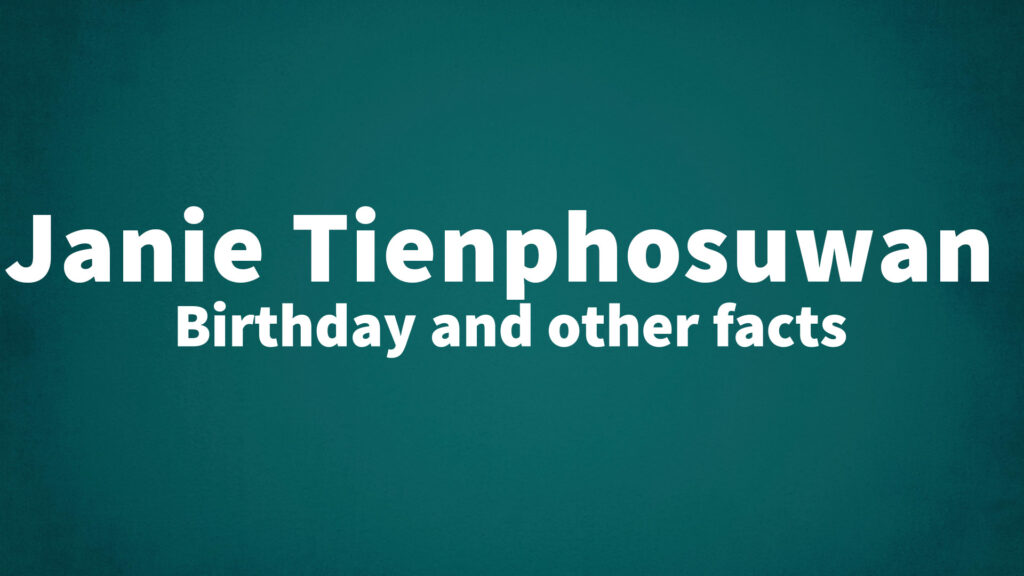 Janie Tienphosuwan Wallpaper