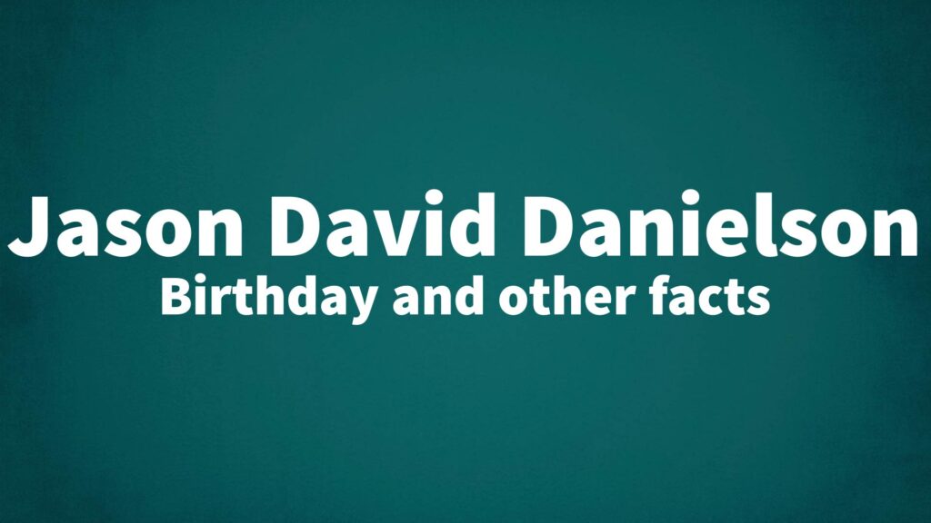 Jason-David-Danielson - List Of National Days