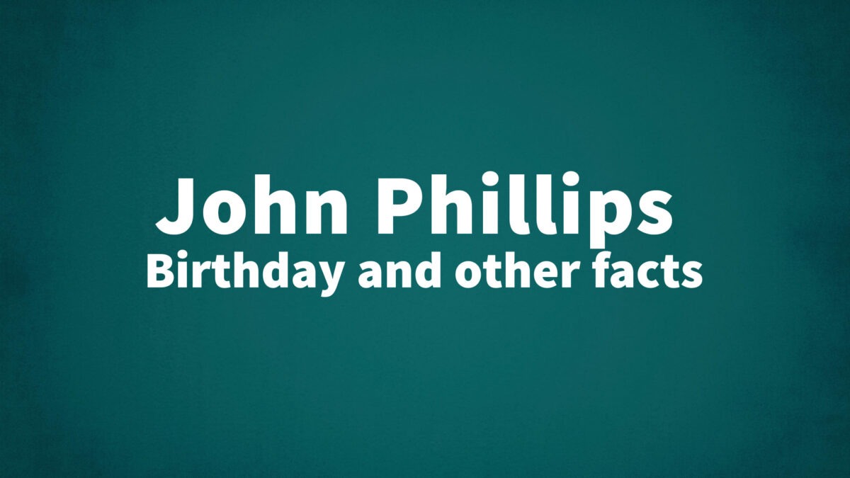 John-Phillips - List Of National Days