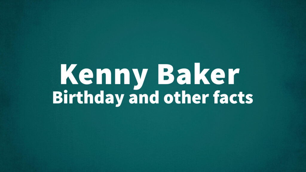 Kenny-Baker - List Of National Days