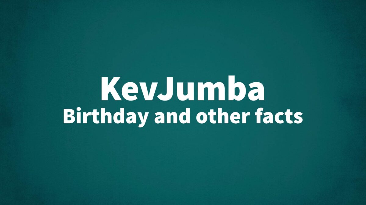 KevJumba - List Of National Days