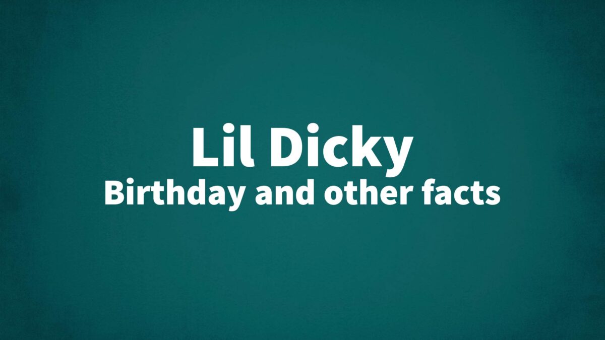 Lil-Dicky - List Of National Days
