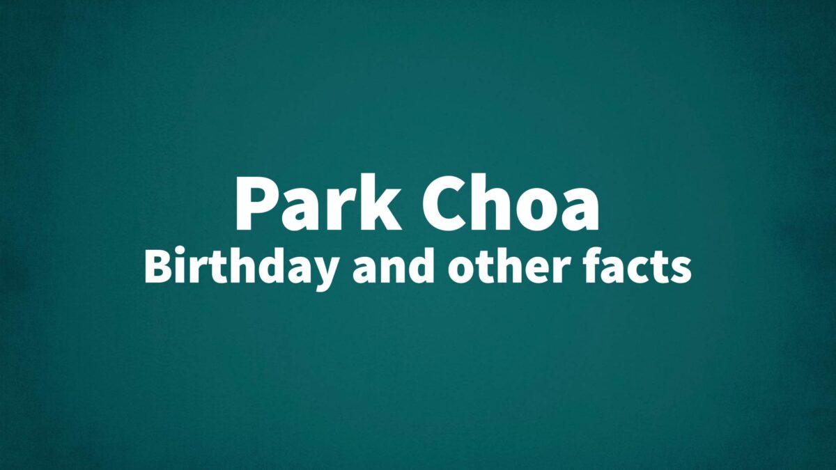 Park-Choa - List Of National Days