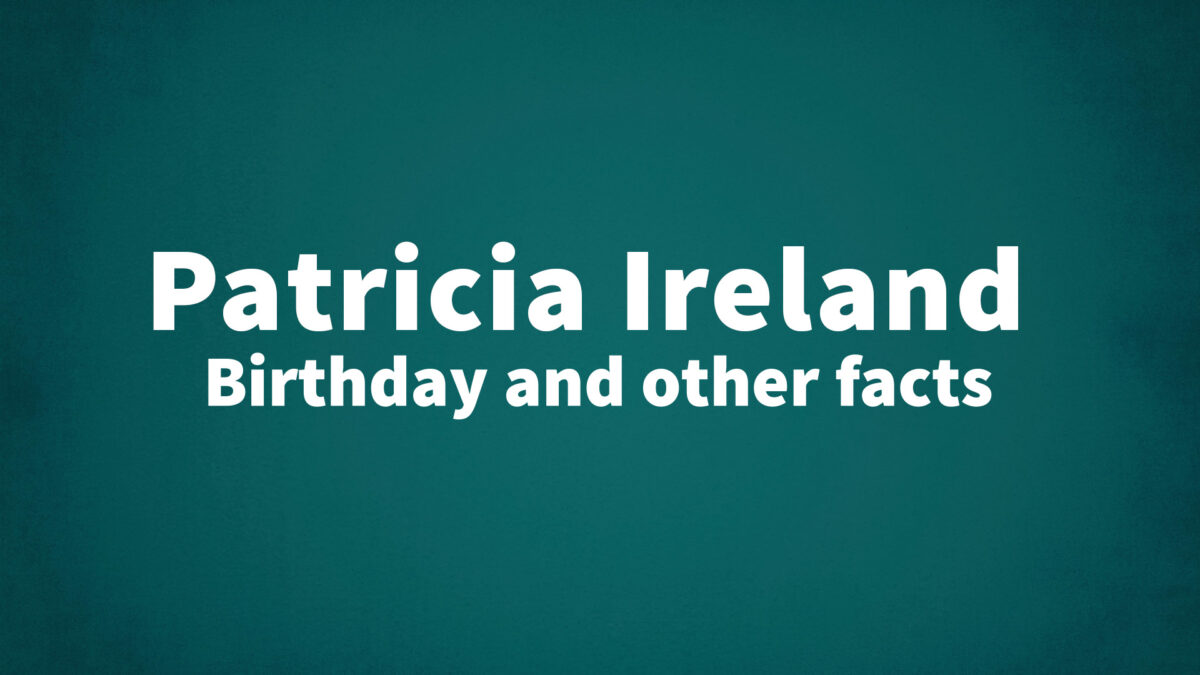 Patricia-Ireland - List Of National Days