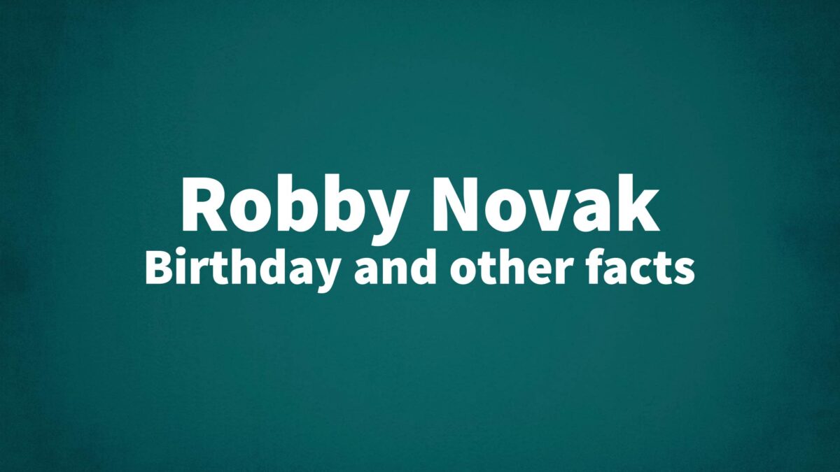 Robby-Novak - List Of National Days