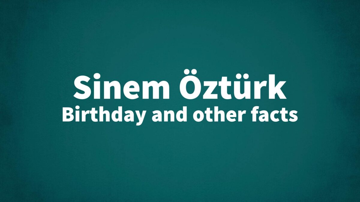 Sinem-Ozturk - List Of National Days