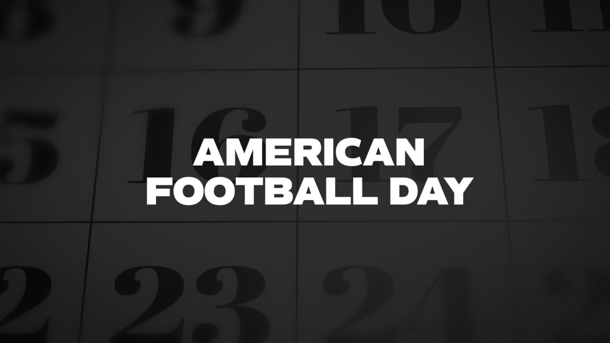 AMERICAN-FOOTBALL-DAY - List Of National Days