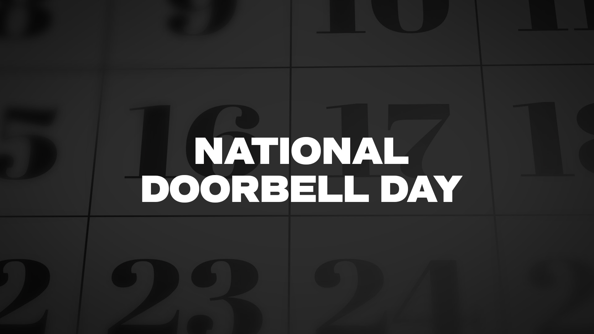 National Doorbell Day List Of National Days