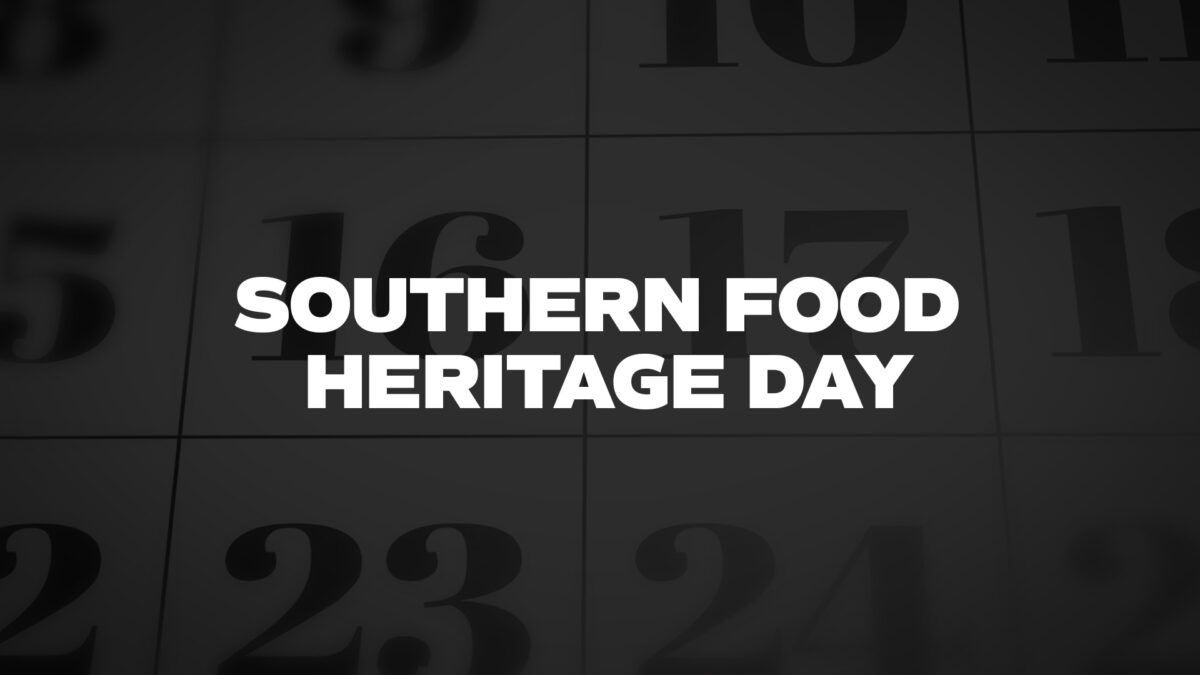 Southern-Food-Heritage-Day - List Of National Days