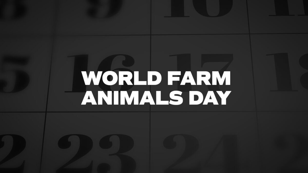 World-Farm-Animals-Day - List Of National Days