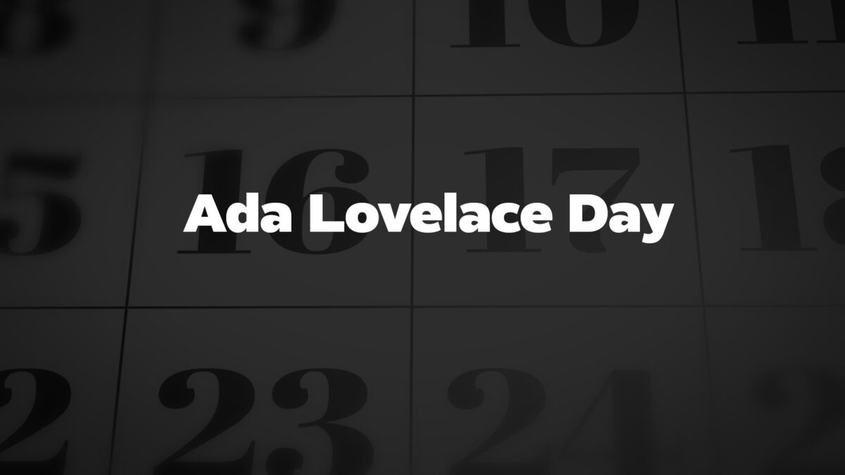 Ada-Lovelace-Day - List Of National Days