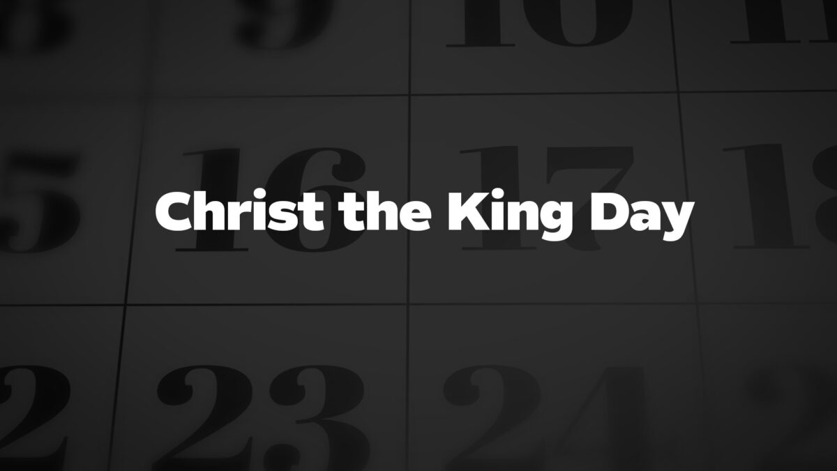 Christ-the-King-Day - List Of National Days
