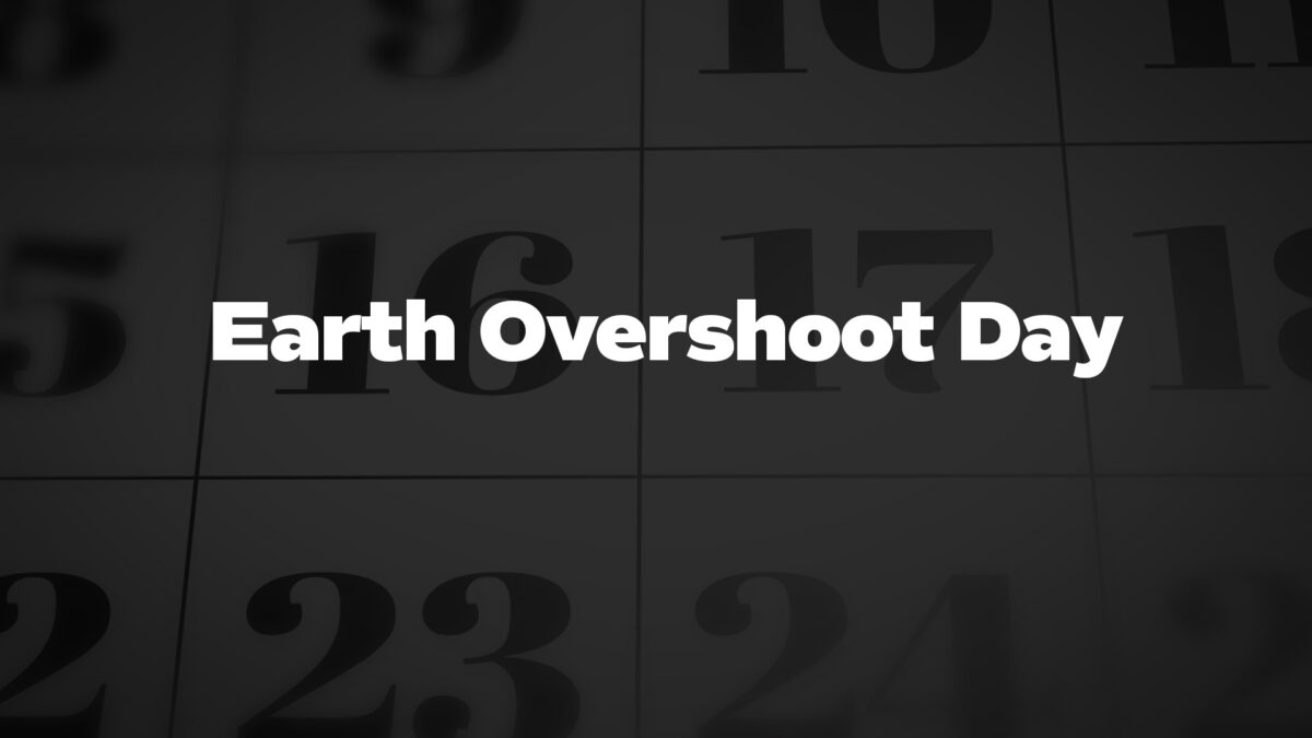 Earth-Overshoot-Day - List Of National Days