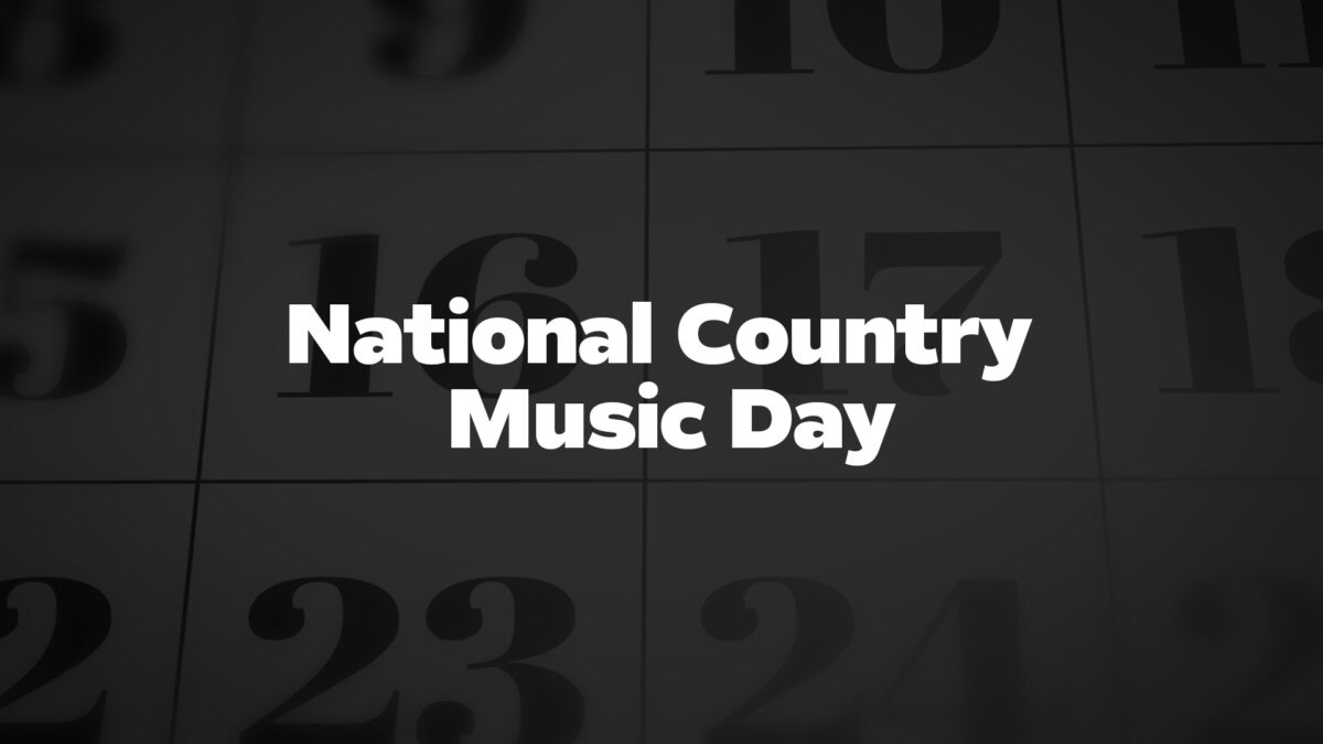 National-Country-Music-Day - List Of National Days