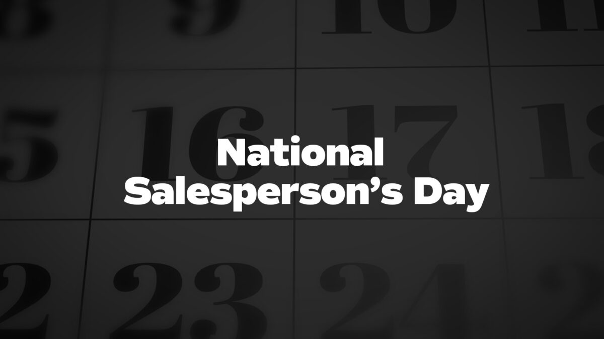 National-Salespersons-Day - List Of National Days