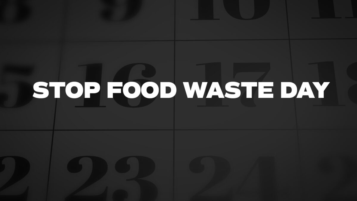 Stop-Food-Waste-Day - List Of National Days