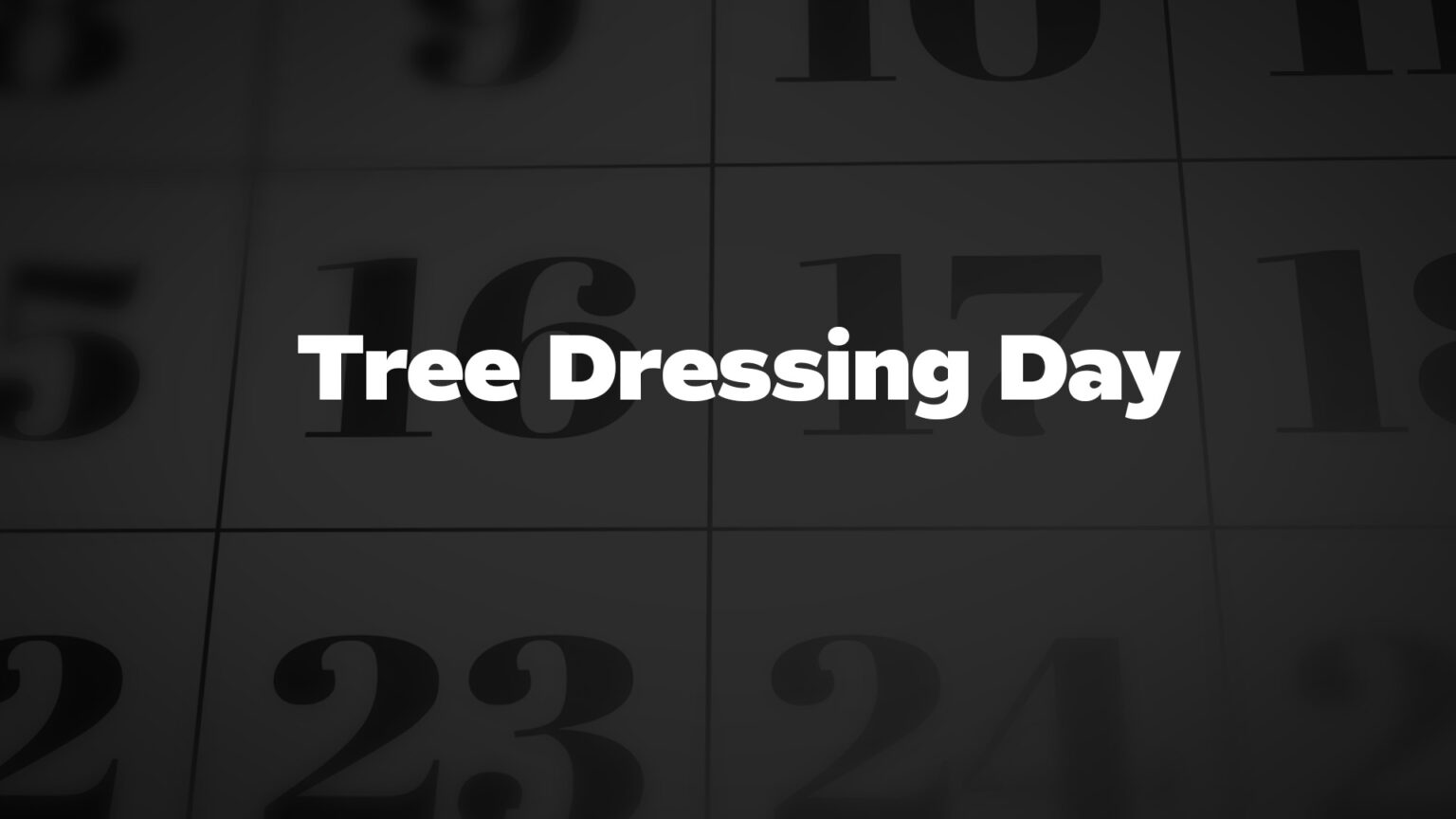 Tree-Dressing-Day - List Of National Days