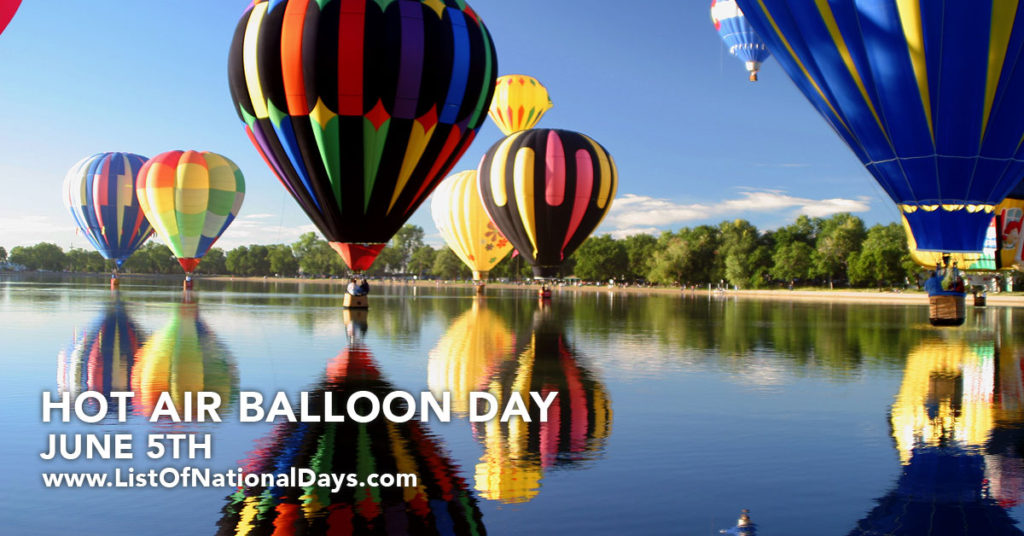 Hot Air Balloon Day - List of National Days