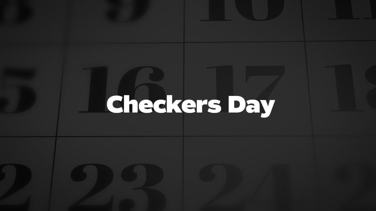 Checkers Day - List of National Days