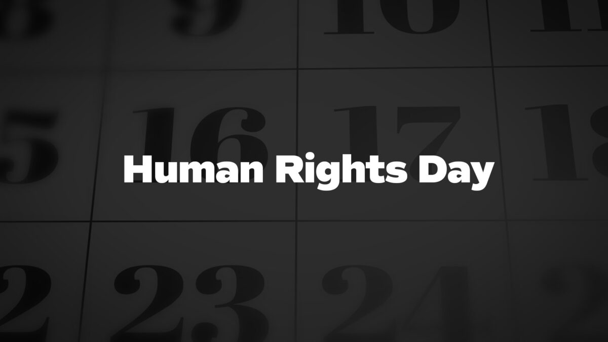 Human-Rights-Day - List Of National Days